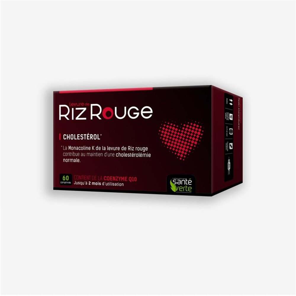 LEVURE DE RIZ ROUGE cholesterol 60 comprimés LEVURE DE RIZ ROUGE cholesterol 60 comprimés