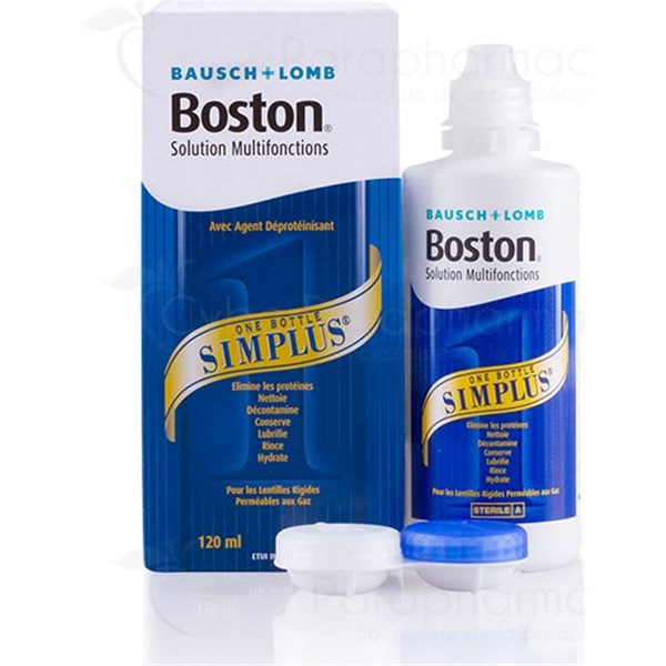 BOSTON Simplus, Solution Multi-action, lentilles rigides, flacon 120ml