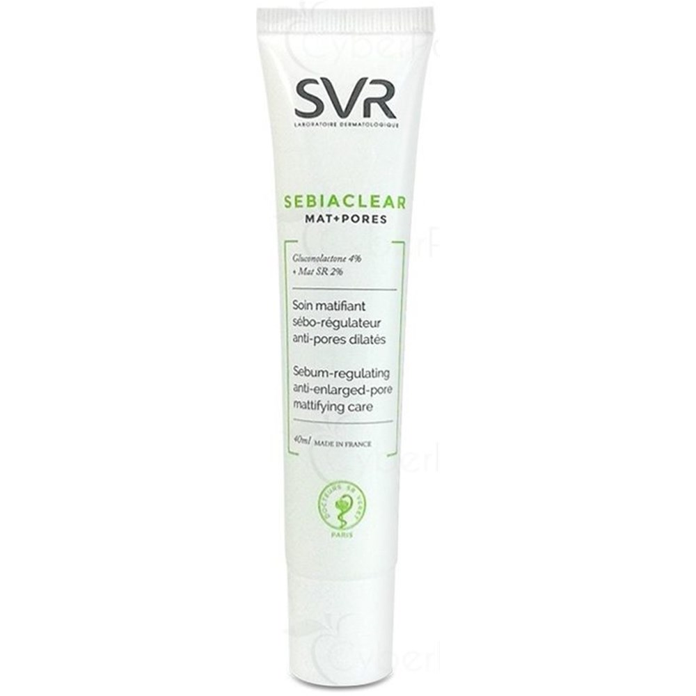 SVR SEBIACLEAR MAT + PORES Crème matifiante. - tube 40 ml