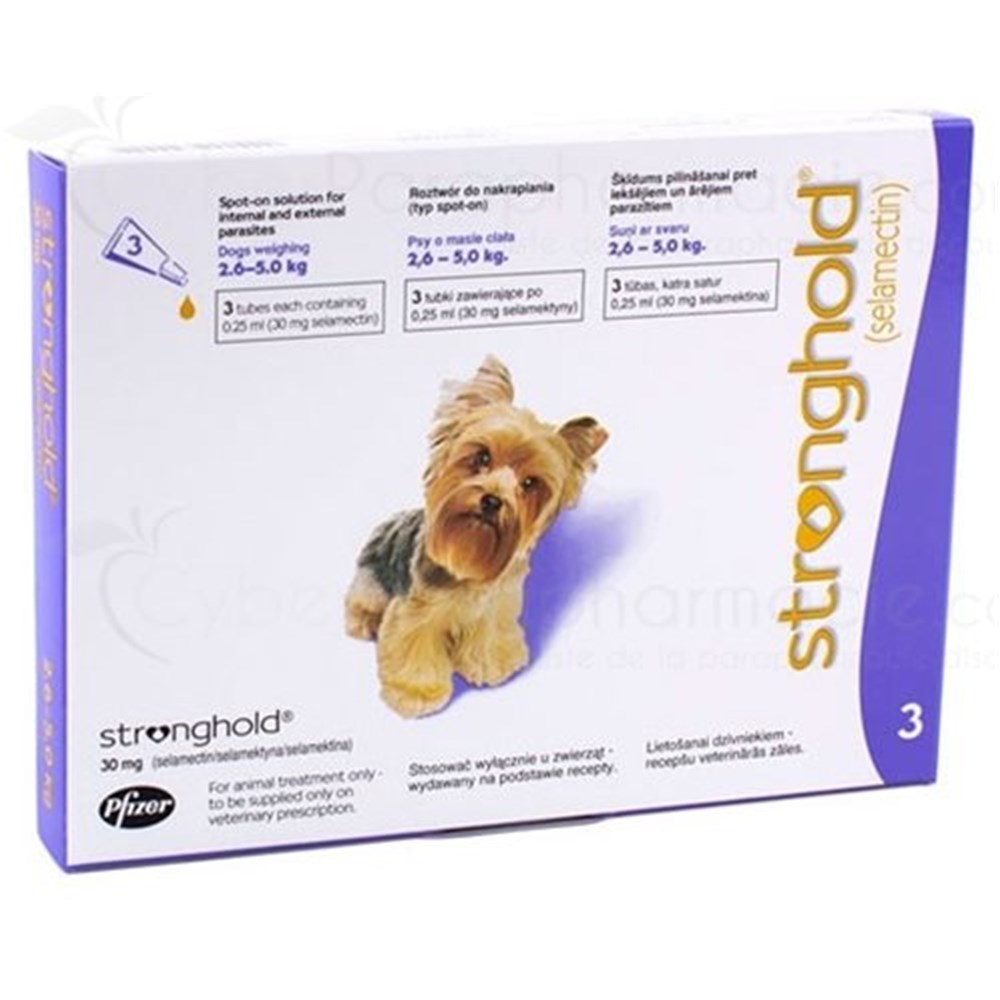 STRONGHOLD 30 MG Spot-on, skin and intestinal external parasiticide ...